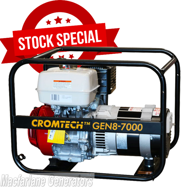 7.0kVA/kW Cromtech Honda Generator - CTG85H / TG85HP